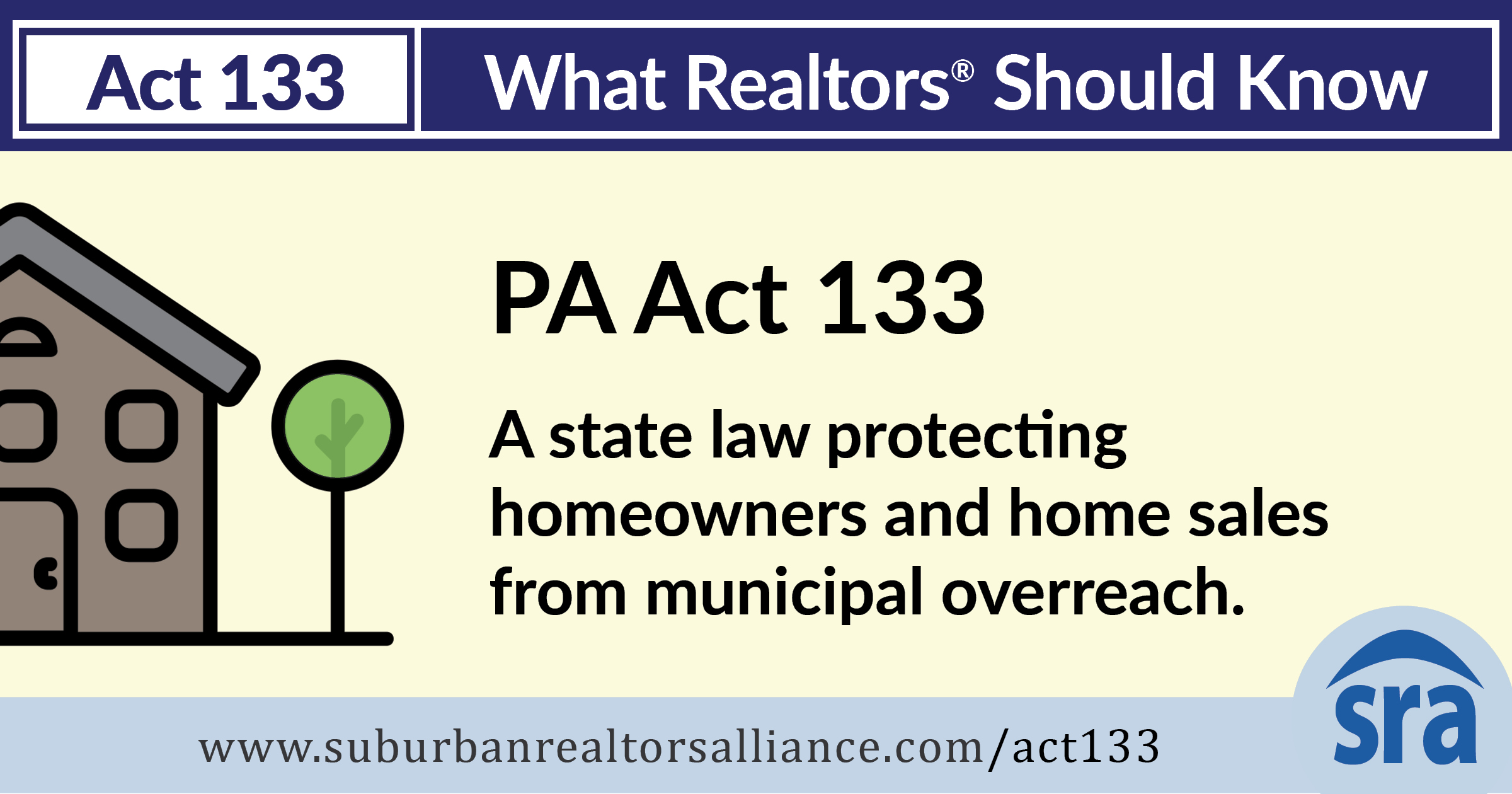 SRA Suburban Realtors Alliance Pennsylvania Act 133 Of 2016